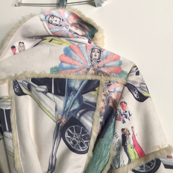 14th & Union | Jackets & Coats | Bejeweled By Susan Fixel Faux Fur Skin ...